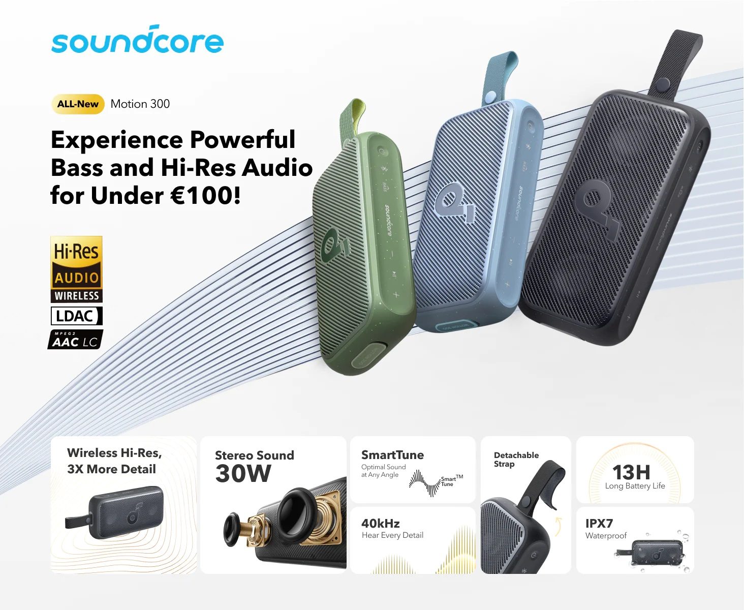 Soundcore lanceert Motion X500 en Motion 300 speakers | FWD