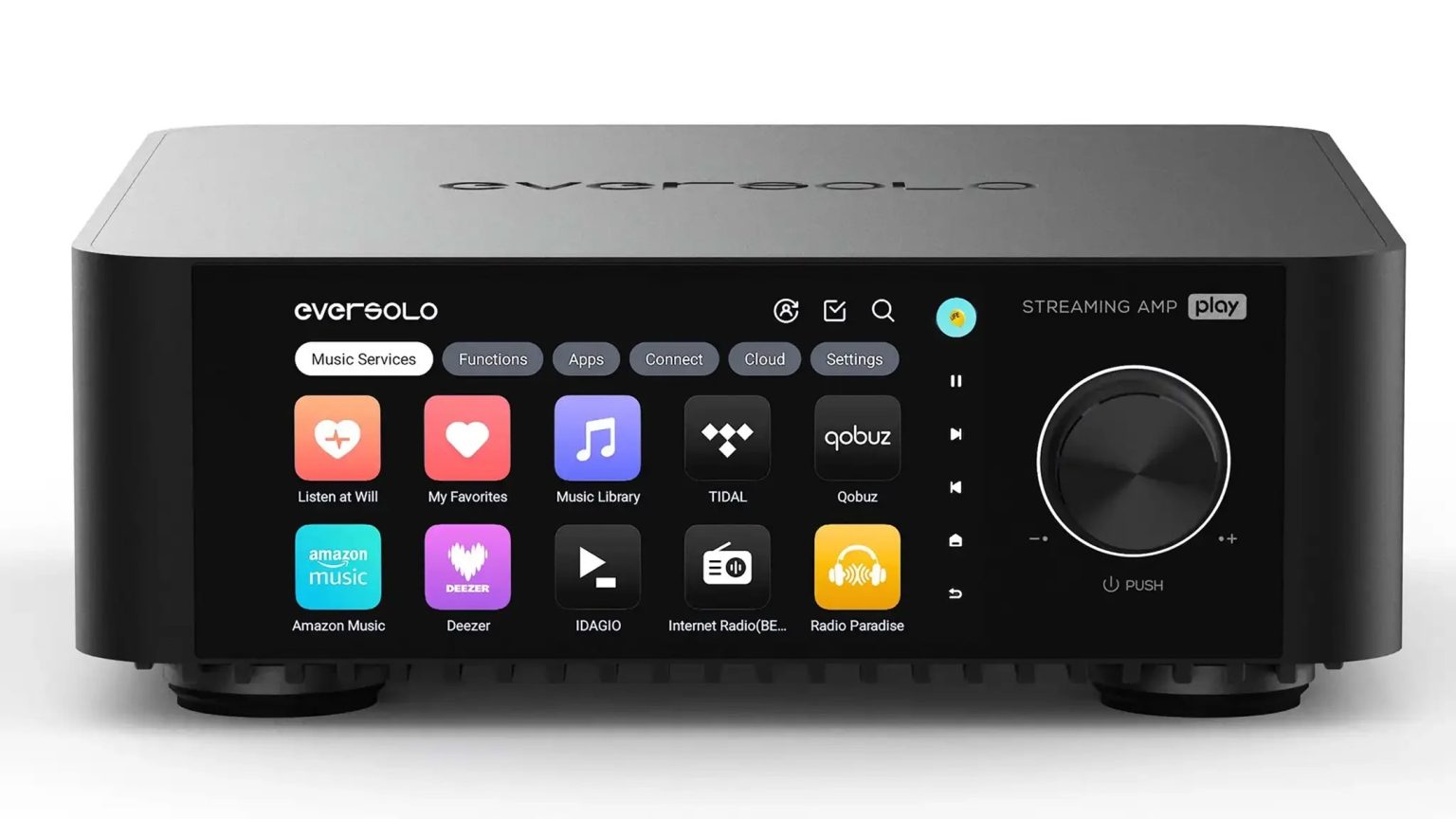 Review: Eversolo Play - Streamingversterker krijgt groot touchscreen | FWD