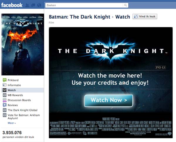 Warner Bros. gaat films verhuren via Facebook | FWD