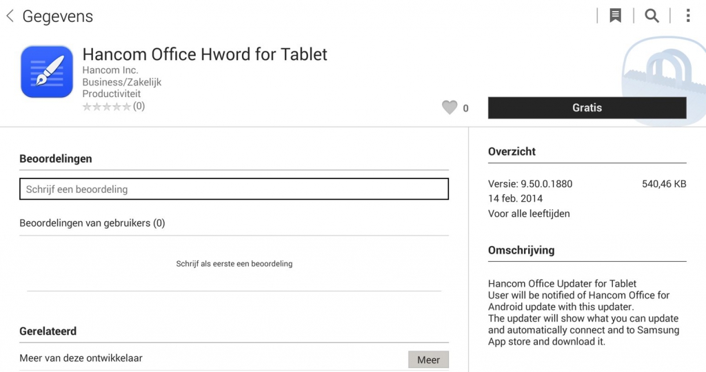 Hancom Office nu te installeren op Galaxy TabPRO en NotePRO tablets | FWD