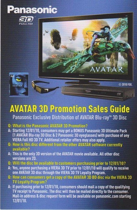 Panasonic begint Avatar 3D Blu-ray promotie | FWD