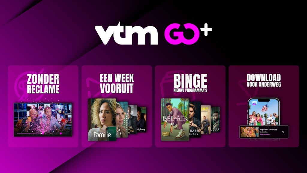 VTM GO nu ook reclamevrij met betaalde optie VTM GO+ | FWD