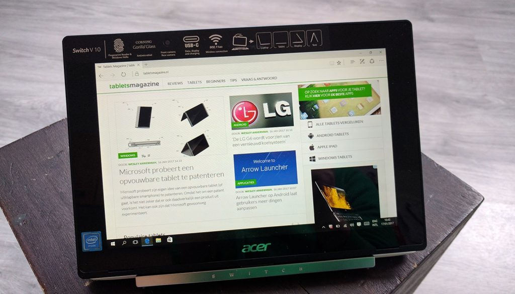 Review: Acer Switch V10 - hybride tablet met Windows 10 | FWD