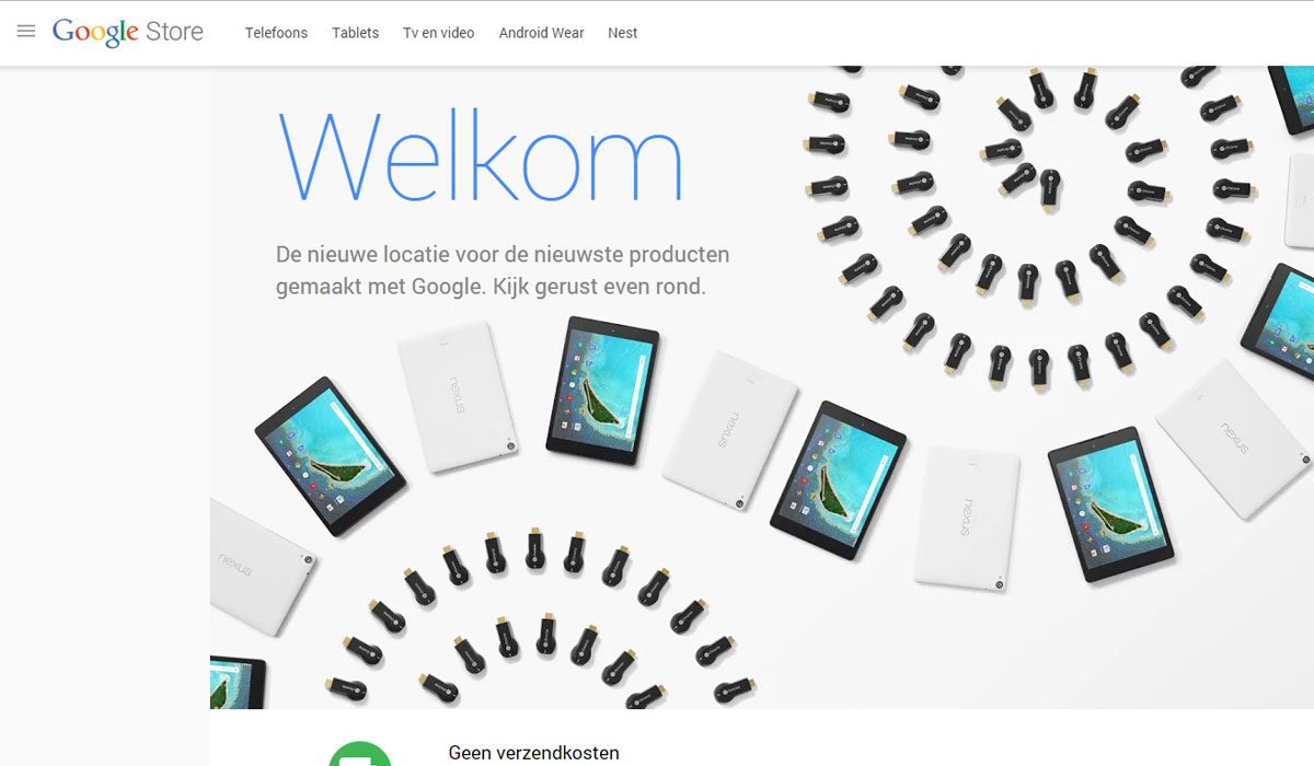 Google lanceert online Google Store | FWD