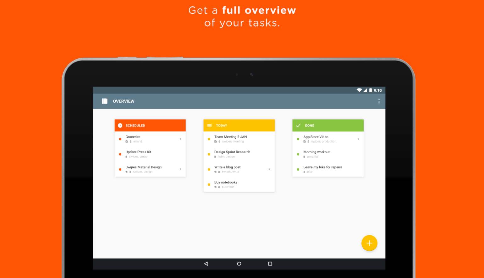 iOS-app Swipes uitgebracht op Android, met Material Design | FWD